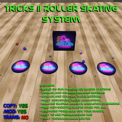 Second Life Marketplace - Tricks Roller Skaters II